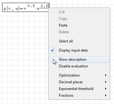 Descriptions - SMath Studio Wiki