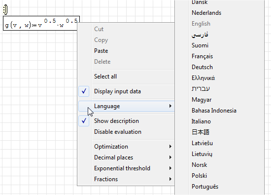 Descriptions - SMath Studio Wiki